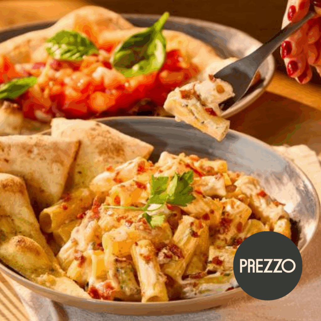 Free Lunch at Prezzo - Two Rivers Shopping Centre